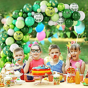 Dinosaur Balloon Arch,100pcs Dinosaur Party Decorations,Dinosaur Birthday Party Supplies for Dino Themed Kid's Party,Celebration