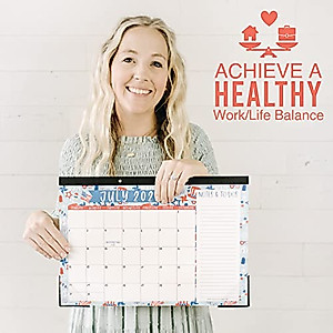 Doodle Large Desk Calendar 2023-2024 Calendar Desk Pad - 18 Month Calendar For Desk Calendars 2023-2024, 2023 Desk Planner 2023 Desk Calendar 11x17, Large Calendar 2023-2024 For Wall Calender 2023