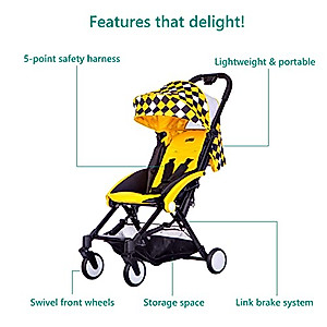 Mia Moda Enzo Urban Stroller, Yellow