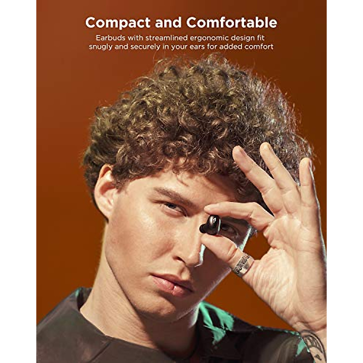 1MORE Colorbuds Wireless Earbuds Bluetooth 5.0 Headphone with Fast Charging, Qualcomm Chip IPX5 Waterproof Stereo in-Ear Earphones CVC8.0 Build-in Dual Mic ENC Auto Play/Pause, 22H