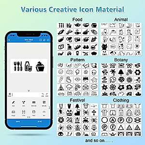 TOYIZO Label Makers, Small Portable Label Maker Machine with Tape, USB-C Rechargeable Thermal Label Printer, Wireless Bluetooth Label Printer for Labeling, Kids Items, Organizing