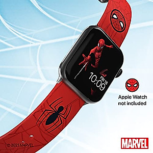 MARVEL ñ Spider-Man Insignia Smartwatch Band - Officially Licensed, Compatible with Every Size & Series of Apple Watch (watch not included)