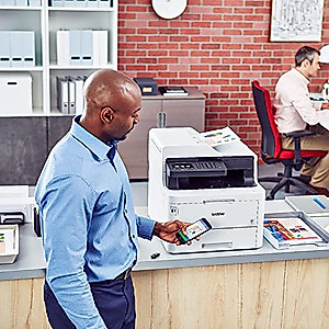 Brother MFC-L3770CDW Wireless Color All-in-One Laser Printer, Auto 2-Sided Printing, 3.7 Inch Color Touchscreen, Print Scan Copy, 30-Sheet Capacity, Bundle with FLASNAKE Printer Cable