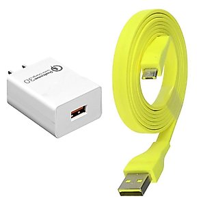 USB Charge Cable Cord Wire & Fast Charging QC3.0 AC Wall Adapter Block for UE Ultimate Ears Power Up Charging Dock, Boom 3, Megaboom 3, Blast, Megablast, Wonderboom, Roll