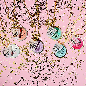 Pavilion - 50th Birthday Novelty Glow In The Dark Shot Glass Beaded Necklace Party Supplies