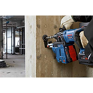 BOSCH GBH18V-26DK26GDE 18V EC Brushless SDS-plus Bulldog 1 In. Rotary Hammer Kit with Mobile Dust Extractor and (2) CORE18V Batteries