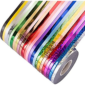 Naler 24 Rolls Curling Ribbon Balloon String Roll Gift Wrapping Ribbons for Party Art Crafts Florist Bows Gift Wrapping Wedding Decoration, 21.8 Yards Per Roll, Assorted Colors