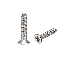 uxcell M1.6 x 8mm Phillips Screw Fastener Silver Tone for Laptop PC TV Fan Switch 500pcs