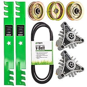 8TEN Deck Rebuild Kit for Husqvarna 42 inch YTH 130 Yard Tractor Blade Spindle Belt Idler