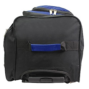 Dejuno 20-Inch Carry-on Rolling Duffle Bag, Blue, One Size