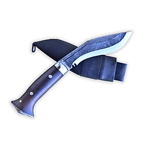 GK&CO. Kukri House Genuine Kukri/Khukuri- 5" Black (Rust Free) Blade Panawal Khukuri- Handmade Factory in Nepal.