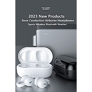 Wireless Ear-Clip Bone Conduction Headphones Bluetooth 5.3, Open Ear Clip on Headphones for Girls,Waterproof Painless Mini Sport Earring Earphone, HiFi Quality/Long Battery Life