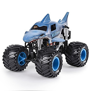 Monster Jam, Official Megalodon Monster Truck, Die-Cast Vehicle, 1:24 Scale
