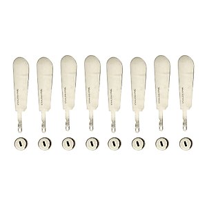 Cheese Spreader Knife Blades ONLY, For Wine Cork Cheese Knife, Cheese Knife Cutlery, Woodturning Blanks Set of 8 (Notched Shank)