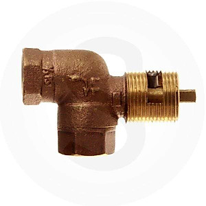 Hearth Products Controls HPC Fire 1/2-Inch Angled Gas Fire Pit Shut Off Valve Kit (MAFB), Flat Black Flange and Key