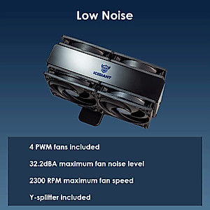 IceGiant ProSiphon Elite CPU Cooler for Intel AMD Desktop Processors, Compatible with AMD Ryzen 7000, AM4, AM5, sTRX4, TR4 CPUs, Intel LGA 115x, 1366, 1200, 2011/2066