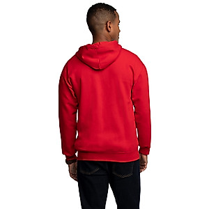 Fruit of the Loom Eversoft Fleece Hoodies, Pullover, Moisture Wicking & Breathable, Sizes S-4x, Red Full Zip, Medium