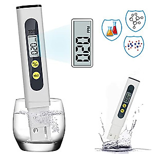 TDS Tester,TDS Meter Digital Water Tester,Water Quality Tester Filter Pen,0-9999 ppm,Accuracy Testing Water Quality for Drinking Water Purity Test, Swimming Pools, Aquariums, Etc.