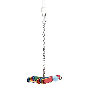 GFRGFH Pet Bird Toy Parrot Interactive Wooden Parakeet Chew Teeth Grind Stick Toys Easy to Use