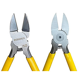 Wire Cutters, BOOSDEN 5 inch Flush Cutter, Dikes Wire Cutter for Crafting Electrical Jewelry Making, Precision Wire Cutter, Small Wire Cutter, Ultra Sharp Wire Clippers, Wire Snips