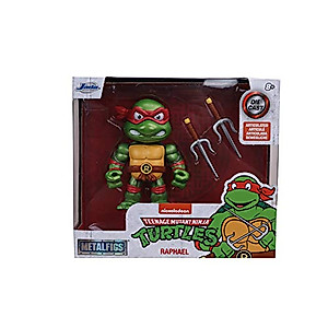 Jada Toys "Teenage Mutant Ninja Turtles 4"" Raphael Die-cast Figure, Toys for Kids and Adults, red
