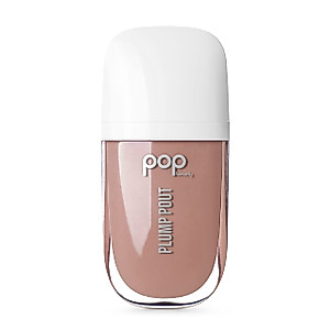 POP Beauty Plump Pout Bare Nectar | Plumping Lip Oil, Hydrating Lip Gloss, Long Lasting Nourishing Lip Glow Oil Non-sticky