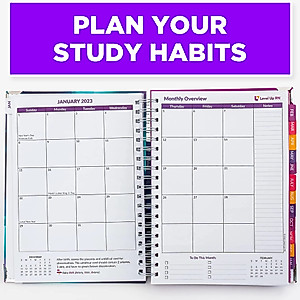 Nursing School Study Planner - Nursing Student Gifts - Spring/Fall Calendar Year - Dates Start January 1, 2024 & Ends January 31, 2025