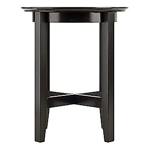 Winsome Wood Toby Occasional Table, Espresso 18.03 in x 18.03 in x 21.97 in