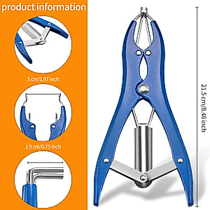 Minatee Balloon Expander Pliers Balloon Stuffing Tool Blue Stainless Steel Balloon Stretcher Sequin Filling Pliers for Filling Balloon Sequins Petals Feathers Home Party Activities (Simple Style)