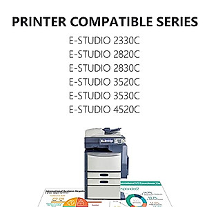 TANFENJR Compatible T-FC28 T-FC28-C Cyan Toner-Cartridge Replacement for Toshiba e-Studio 2330C 2830C 2820C Printer (1 Pack)