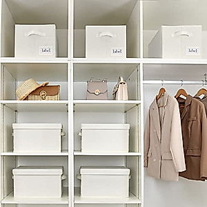 GRANNY SAYS Bundle of 3-Pack Rectangle Storage Bins & 3-Pack Closet Storage Bins with Lids