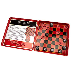 PlayMonster Take 'N Play Anywhere — Checkers — Magnetic Travel Game — Fun on The Go! — for Ages 4+
