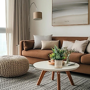 Coferset 2 Pack Small Fake Plants Eucalyptus Potted Artificial Plants for Shelf Desk Home Bathroom Farmhouse Room Decor (Eucalyptus, 2)