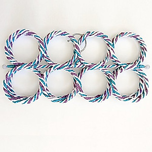 28 Ring Scarf Holder Tie Hanger Belt Closet Clothes Organizer Hook Scarf Hangers