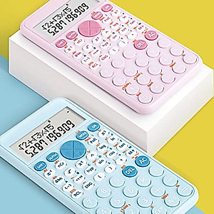 Altsuceser 2 Line Electronic Scientific Calculator 240 Functions Arithmetic Calculator Large Display Math Calculator for Student Teacher Classroom High School College School Business Offices Blue