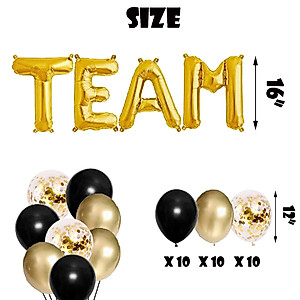 Team Groom Balloons Gold and Black Bachelor Party Banner Men Bachelor/Groom To Be/Bridegroom To Be Themed Decor for Bridegroom Shower Engagement Wedding Party Supplies Decorations