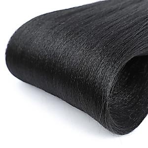 RUN SHUI Pre-stretched Braiding Hair, Synthetic Fiber Braid Hair Extensions, Ombre Braiding Hair Pre stretched, Crochet Twist Braid (24''-8packs, 1b)…