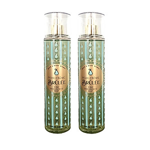 Bath and Body Works Pear Creme Brulee Fine Fragrance Body Mist Gift Set - Value Pack Lot of 2 (Pear Creme Brulee)