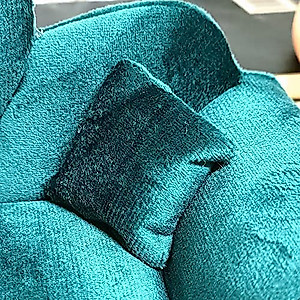 9.8 Inch Openable Dark Green Sofa Jewelry Box Armchair for Dollhouse Heart Shape Velvet Chair 1/6 Scale Dolls Accessories