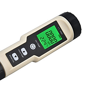 ARIPRO Digital Hydrogen Meter, High Accuracy Pen Type H2 Meter Water Quality Tester with ATC, LCD PH TDS Salt PPM Temp Tester Meter for Drinking Water Hydroponics Aquariums Swimming Pool
