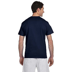 Champion 6.1 oz Cotton Tagless T-shirt with "C" Logo in Navy - Large