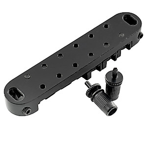 Musiclily 51.5mm Locking Roller Bridge Tune-O-Matic Bridge for Epiphone Les Paul SG Style Electric Guitar, Black