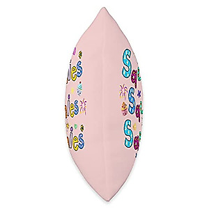 Squishy Rainbow Kids Fun Designs Unicorn Narwhal Girls Teen Cupcake Kawaii Squishy Throw Pillow, 18x18, Multicolor