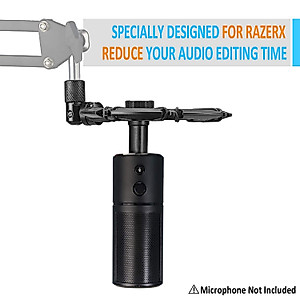 Razer Seiren X Shock Mount Reduces Vibration Noise Matching Mic Boom Arm Stand Compatible for Razer Seiren X Mic by YOUSHARES
