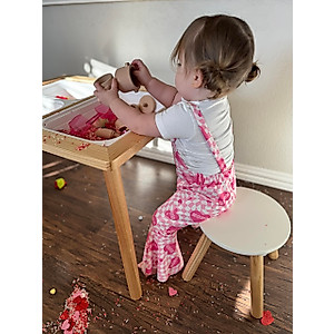 Beright Sensory Table, not with Storage Bins, Kid's Table Play Sand Table Indoor, for Birthday, Christmas and Thanksgiving Gift