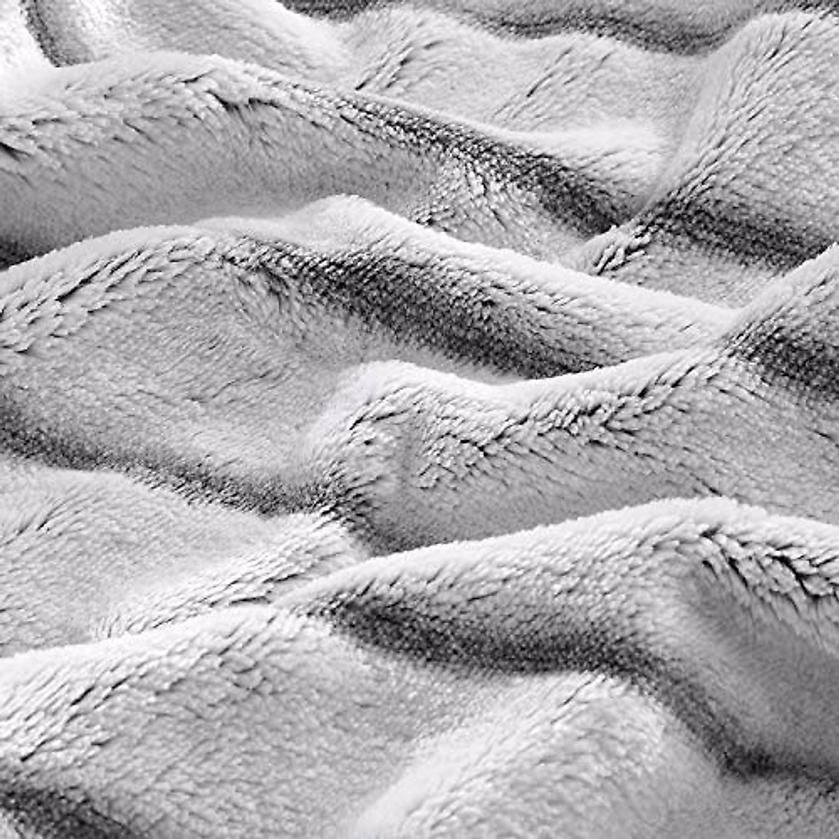 HOMEIDEAS Fleece Flannel Printed Blanket Twin Size, 61X80 Inches Soft Lightweight Microfiber Throw Blanket for Couch/Sofa/Bed for All Season,Leopard/Cheetah, Grey