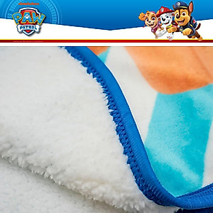 Franco Paw Patrol Kids Bedding Soft Plush Sherpa Blanket Throw, 50 in x 60 in, (Officially Licensed Product)