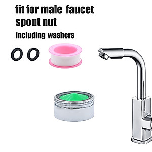 4.5 GPM Flow Retrictor Insert Faucet Aerators ，Faucet Replacement Parts Bathroom 4 Pack, Standard Size Faucet Aerator