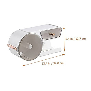 LIGHTAOTAO Paper roll Wall Mounted Toilet Paper Holder White Paper Towel Holder Wall Mounted Paper Towel Holders Towel Storage Rack Toilet Tissue Holder Tissue Storage Shelf Toilet Paper Case