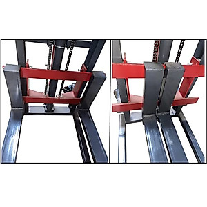 Pake Handling Tools Manual Stacker Hand/Foot Pump Lift Truck - Compact and Easy to Use Hydraulic Lift - 2200 lbs Capacity for Skid/Single Sided Pallet